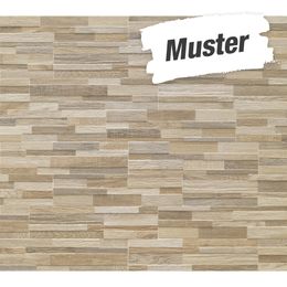 Muster zur Wandfliese 'Wallart' Feinsteinzeug sand 15 x 61 cm