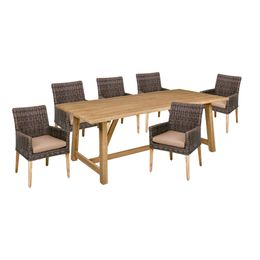 Garden Pleasure Gartenm&ouml;belset 'Oakland' f&uuml;r 6 Personen Akazienholz