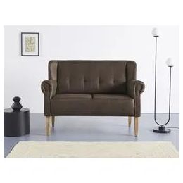 K&uuml;chensofa Home Affaire "Moro", braun (dunkelbraun), B:142cm H:99cm T:73cm, Microfaser in Antiklederoptik (100% Polyester), Sofas, in verschiedenen Stoffen und Farben