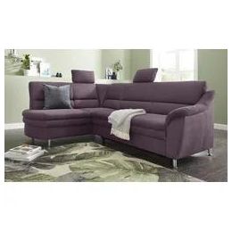 Sit & More Ecksofa SIT & MORE "Cardoso L-Form", grau (anthrazit), B:250cm H:90cm T:175cm, Luxus-Microfaser (90% Polyester, 10% Polyamid);Flachgewebe (100% Polyester);Struktur (100% Polyester), Sofas, Ecksofa, mit Federkern, wahlweise mit Bettfunktion und Schubkasten