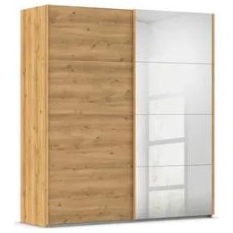 Schwebet&uuml;renschrank Rauch "Kleiderschrank Schrank Garderobe Schlafzimmerschrank EVELYN", braun (asteiche), B:201cm H:223cm T:68cm, Holzwerkstoff, Schr&auml;nke, Schwebet&uuml;renschrank, in elegantem Stil mit Spiegel 5 Breiten viel Stauraum MADE IN GERMANY