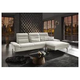 Ecksofa Hukla "HU-HP22156 L-Form", beige (cyber natur), B:309cm H:103cm T:193cm, 100% recyceltes Polyester, Sofas, Ecksofa, inkl. Kopfpolsterverstellung, optional mit Sitztiefenverstellung