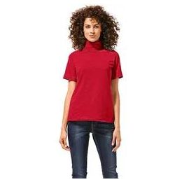Rollkragenshirt Heine "Rollkragen-Shirt", Damen, Gr. 40, rot, 95% Baumwolle, 5% Elasthan, unifarben, Shirts