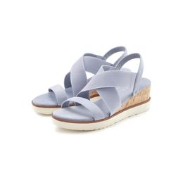 Lascana Sandalette 'Sommerschuh, offener Schuh, Sandale' blau Gr. 38 f&uuml;r Damen
