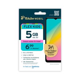 Tchibo - Flex KIDS-Tarif mit 5 GB - 6,99 &euro;/4 Wochen