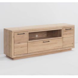 Pharao24.de TV Sideboard Lowboard in Eiche Bianco 158 cm breit