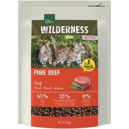 REAL NATURE WILDERNESS Trockenfutter Katze Kitten Pure Beef 2,5 kg