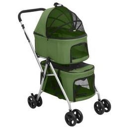 vidaXL Hundewagen 83x48x97cm (L x B x H) gr&uuml;n