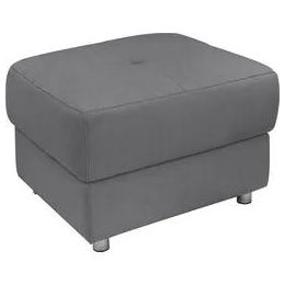 Polsterhocker Home Affaire "Pareli", grau (anthrazit), B:72cm H:47cm T:64cm, Webstoff (95% Polyester 5%Nylon), Hocker, Polsterhocker, mit komfortablen Federkern und Stauraum