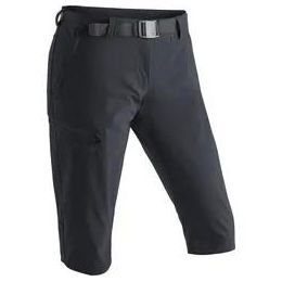 Caprihose Maier Sports "Inara slim 3/4", Damen, Gr. 36, Normalgr&ouml;&szlig;en, schwarz, 90% Polyamid, 10% Elasthan, Hosen Caprihose, Damen Wanderhose, atmungsaktive Outdoorhose, 3/4 Hose mit 3 Taschen