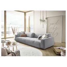 Big-Sofa 3C Candy "Yoshy Mega Sofa mit Komfortfunktionen, modern und bequem", grau, B:298cm H:74cm T:120cm, 88% Polyester, 12% Polyacryl, Sofas, Big-Sofa, Zwei Sitztiefen durch verstellbare R&uuml;ckenlehne, Bezug in Cord