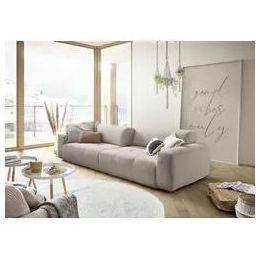 Big-Sofa 3C Candy "Yoshy Mega Sofa mit Komfortfunktionen, modern und bequem", grau (taupe), B:298cm H:74cm T:120cm, 88% Polyester, 12% Polyacryl, Sofas, Big-Sofa, Zwei Sitztiefen durch verstellbare R&uuml;ckenlehne, Bezug in Cord