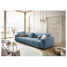 Big-Sofa 3C Candy "Yoshy Mega Sofa mit Komfortfunktionen, modern und bequem", blau (petrol), B:298cm H:74cm T:120cm, 88% Polyester, 12% Polyacryl, Sofas, Big-Sofa, Zwei Sitztiefen durch verstellbare R&uuml;ckenlehne, Bezug in Cord