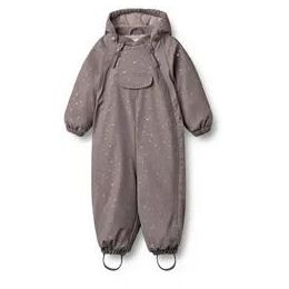 Jumpsuit Wheat "Wheat Wintersuit Evig", M&auml;dchen, Gr. 98, lila stone stars, 100% Polyester (Recycelt), unifarben, normal, Overalls Jumpsuit