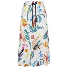 Jerseyrock Urban Classics "Urban Classics Damen Ladies Viscose Midi Skirt", Damen, Gr. 3XL, sandwei&szlig;fruity, 100% Viskose, loose fit, R&ouml;cke