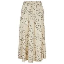 Jerseyrock Urban Classics "Urban Classics Damen Ladies Viscose Midi Skirt", Damen, Gr. M, softseagrassflower, 100% Viskose, loose fit, R&ouml;cke