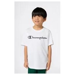 T-Shirt Champion "SPORTWEAR T-SHIRT Standard Fit", Jungen, Gr. XL (164/170), wht, ns, Obermaterial: 100% Baumwolle, Shirts T-Shirt, f&uuml;r Kinder, Kurzarm, f&uuml;r Sportmode und aktive Freizeit
