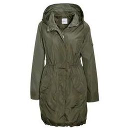 Kurzjacke GOLDNER "Trendiger leichter Regen Parka aus funktionalem Material", Damen, Gr. 44, gr&uuml;n (oliv), Obermaterial: 100% Polyamid PA., normal, Sonstiges, Jacken Kurzjacke, Ohne