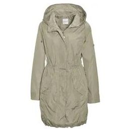 Kurzjacke GOLDNER "Trendiger leichter Regen Parka aus funktionalem Material", Damen, Gr. 46, beige (stein), Obermaterial: 100% Polyamid PA., normal, Sonstiges, Jacken Kurzjacke, Ohne