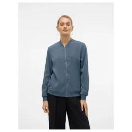 V&eacute;ro Moda Kurzjacke VERO MODA "VMCONNY, leichte Jacke f&uuml;r den &Uuml;bergang", Damen, Gr. XS, china blau, Web, Obermaterial: 96% Polyester, 4% Elasthan, unifarben, normal, Jacken Kurzjacke, seitliche Eingrifftaschen, Rippb&uuml;ndchen