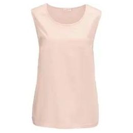 Tr&auml;gertop GOLDNER "Kurzgr&ouml;&szlig;e Top aus feinster Seidenmischung", Damen, Gr. 23, rosa (puder), Obermaterial: 60% Seide silk. 35% Polyamid PA. 5% Elasthan EL., festlich, normal, Sonstiges, Tops Tr&auml;gertop, Ohne