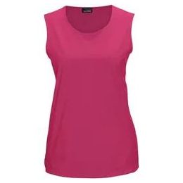Tr&auml;gertop GOLDNER "Gepflegtes Top in formstabiler Ware", Damen, Gr. 40, rosa (pink), Obermaterial: 82% Polyester PES. 18% Elasthan EL., normal, Rundhals, Sonstiges, Tops Tr&auml;gertop, ohne