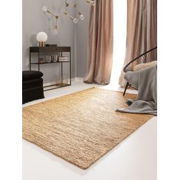 benuta Pure Cosmo Hellbraun 80x150 cm - Moderner Kurzflor-Teppich f&uuml;r Wohnzimmer