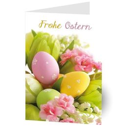 Gru&szlig;karte "Frohe Ostern" Ostereier