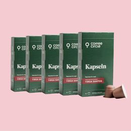 Coffee Circle Kaffeekapseln Yirga Santos, 12 Packungen, nachhaltige Kapseln, kompatibel mit Nespresso-Maschinen