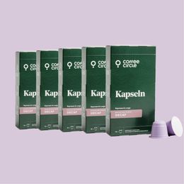 Coffee Circle Kaffeekapseln Decaf, 12 Packungen, nachhaltige Kapseln, kompatibel mit Nespresso-Maschinen