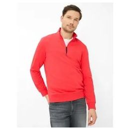 Strickpullover Brax "Style SION", Herren, Gr. XXL (56), rot, 82% Baumwolle, 18% Polyester, Pullover Strickpullover