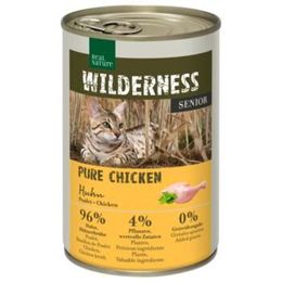 REAL NATURE WILDERNESS Nassfutter Katze, Senior, Pure Chicken 12x400 g