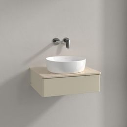 Villeroy & Boch Villeroy und Boch Antao Waschtisch-Unterschrank K07013HJ 60x19x50cm, Waschbeckenplattenfarbe botticino, silk grey matt lacquer