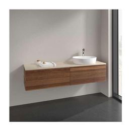 Villeroy & Boch Villeroy und Boch Antao Waschtisch-Unterschrank K38013HM 160x36x50cm, Waschbeckenplattenfarbe botticino, warm walnut