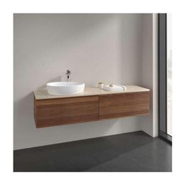 Villeroy & Boch Villeroy und Boch Antao Waschtisch-Unterschrank K37113HM 160x36x50cm, Waschbeckenplattenfarbe botticino, warm walnut