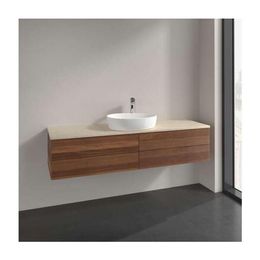 Villeroy & Boch Villeroy und Boch Antao Waschtisch-Unterschrank K25113HM 160x36x50cm, Waschbeckenplattenfarbe botticino, warm walnut