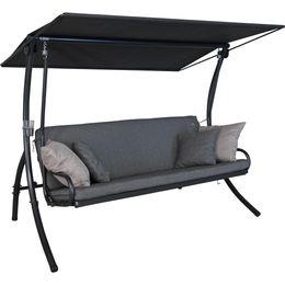 Angerer Freizeitm&ouml;bel Hollywoodschaukel 'Elegance Smart' 3-Sitzer grau 210 x 210 x 145 cm