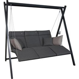 Angerer Freizeitm&ouml;bel Hollywoodschaukel 'Relax Smart' 3-Sitzer grau 220 x 210 x 150 cm