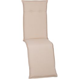 Beo Liegestuhl-Auflage 'Turin' beige 46 x 171 x 8 cm