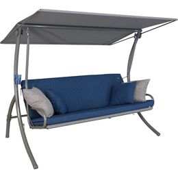 Angerer Freizeitm&ouml;bel Hollywoodschaukel 'Elegance Smart' 3-Sitzer blau 210 x 160 x 145 cm
