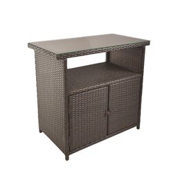 Garden Pleasure Sideboard 'Padua' Kaffeefarben 90 x 84 x 50 cm