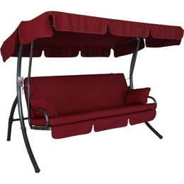 Angerer Freizeitm&ouml;bel Hollywoodschaukel 'Trend Fun' 3-Sitzer bordeaux 210 x 160 x 145 cm