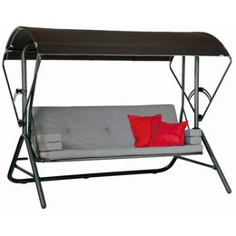 Acamp Hollywoodschaukel 'Star' 3-Sitzer grau 220 x 177 x 145 cm