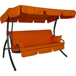 Angerer Freizeitm&ouml;bel Hollywoodschaukel 'Trend Fun' 3-Sitzer orange 210 x 160 x 145 cm
