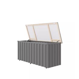 Karibu Freizeitbox 'Alumee 2' Metall graualuminium 172 x 82 cm