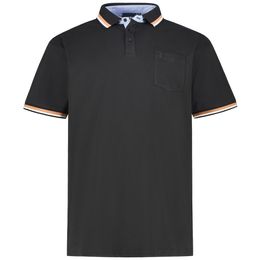 Gro&szlig;e Gr&ouml;&szlig;en North Poloshirt mit Elasthan Farbe schwarz Gr&ouml;&szlig;e: 8XL
