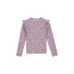 WE Fashion Shirt 'Meisjes' M&auml;dchen Gr&ouml;&szlig;e 98/104 braun / lila