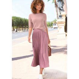 Lascana Damen Maxirock, mauve, Gr&ouml;&szlig;e 34