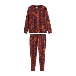next Pyjama Damen Gr&ouml;&szlig;e XL orange / rot Winterkleid