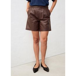 bonprix Leder-Shorts aus Lammnappa, braun, Gr.46, moderne Leder-Shorts aus weichem Lammnappa, aus Nappaleder